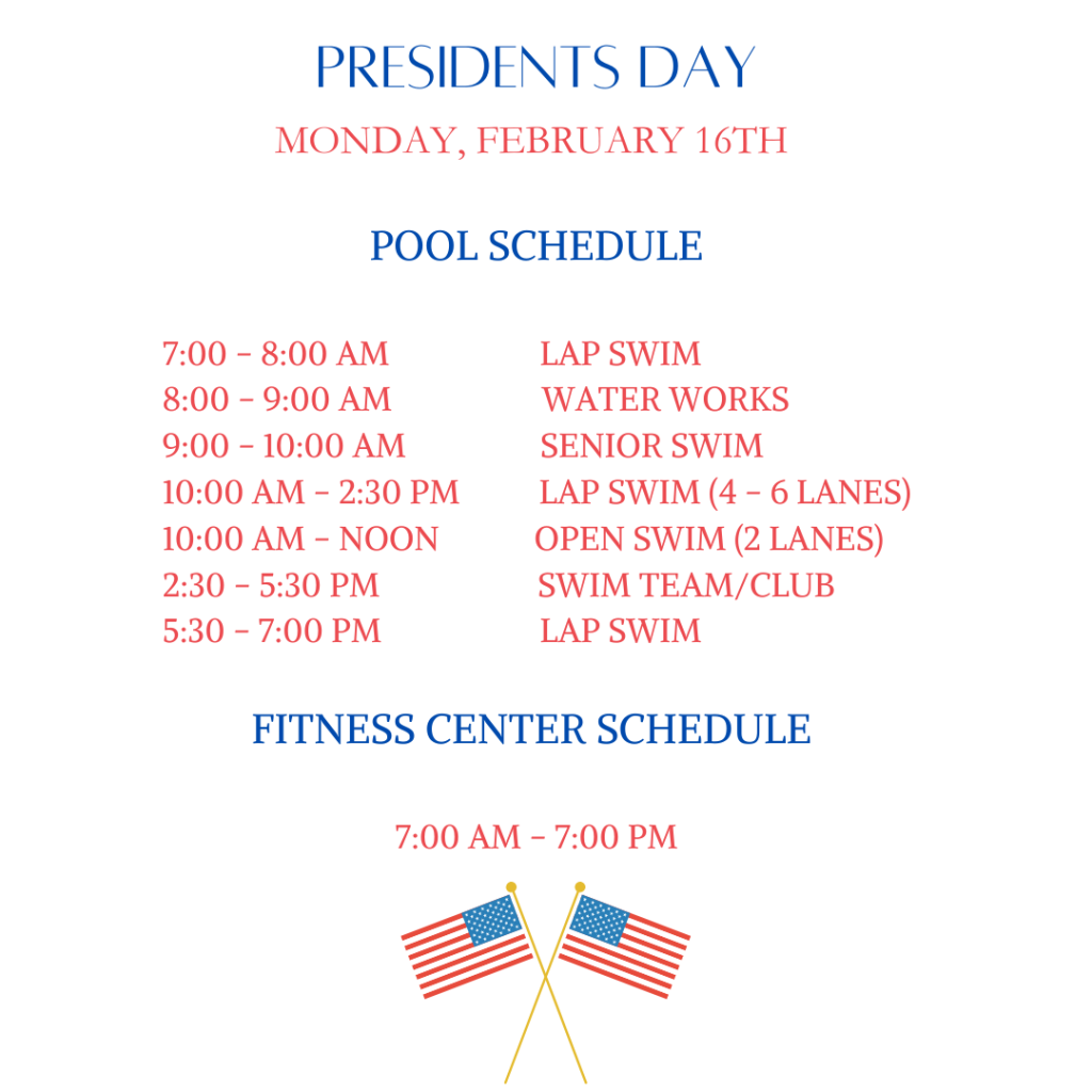 Presidents’ Day at the Pool & Fitness Center - Cape Elizabeth Community ...